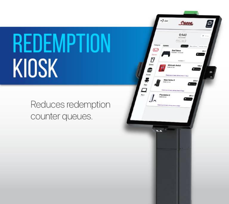 Sacoa cashless system for arcades, FECs and amusement parks